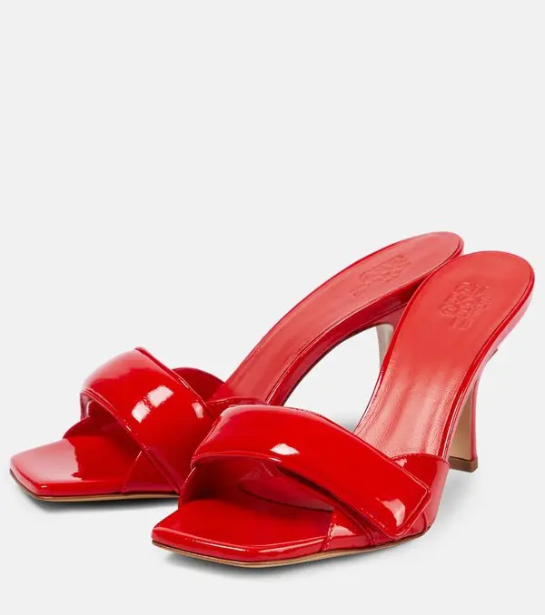GIA BORGHINI Alodie Patent Leather Mules