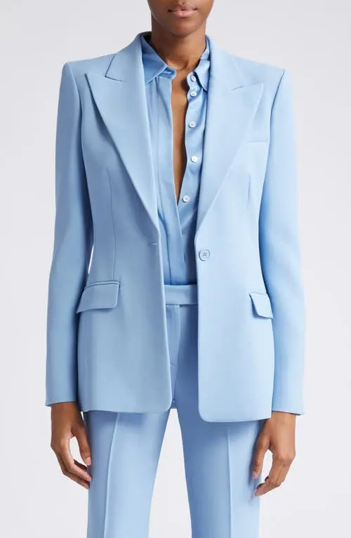 Michael Kors Georgina Double Crepe Sablé Blazer - Coast