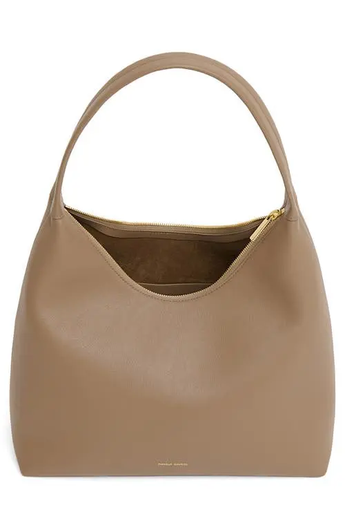 MANSUR GAVRIEL Candy Pebbled Leather Hobo Bag - Anise