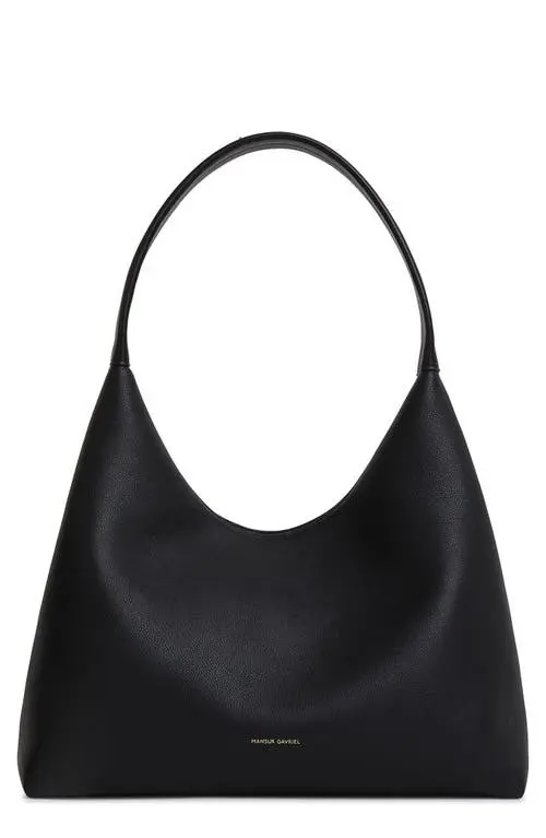 MANSUR GAVRIEL Candy Pebbled Leather Hobo Bag - Black