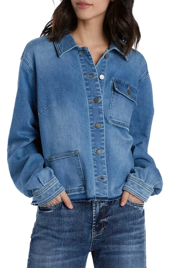 WASH LAB DENIM Maddie Denim Jacket - Honor Blue