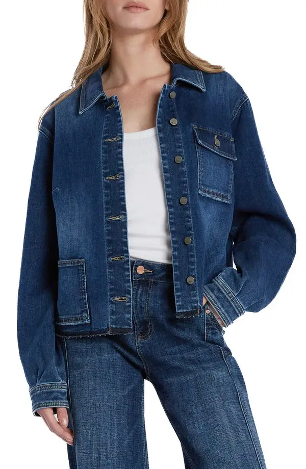 WASH LAB DENIM Maddie Denim Jacket - Sail Blue