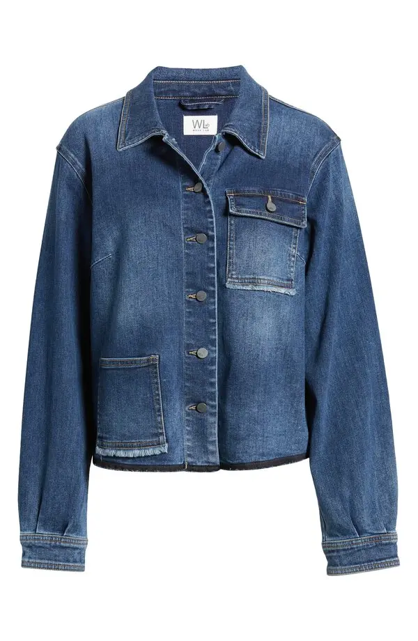 WASH LAB DENIM Maddie Denim Jacket - Sail Blue