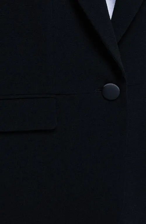 ESTELLE Megan One-button Crepe Blazer