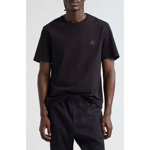 GOLDEN GOOSE Star Collection Cotton Graphic T-shirt - Black