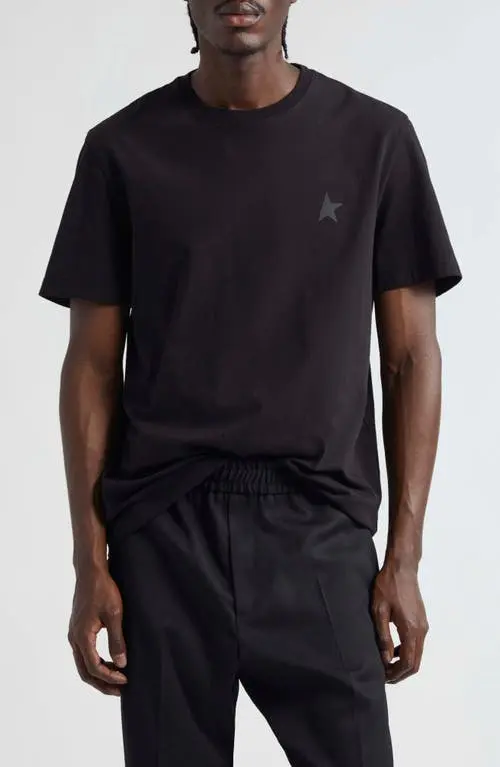 GOLDEN GOOSE Star Collection Cotton Graphic T-shirt - Black