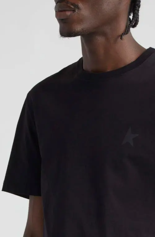 GOLDEN GOOSE Star Collection Cotton Graphic T-shirt - Black