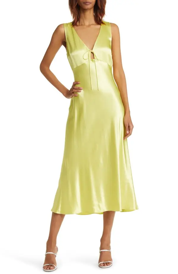rails silk dress Rails | Monique Dress - Deep Sea | Luxury Satin | Size M