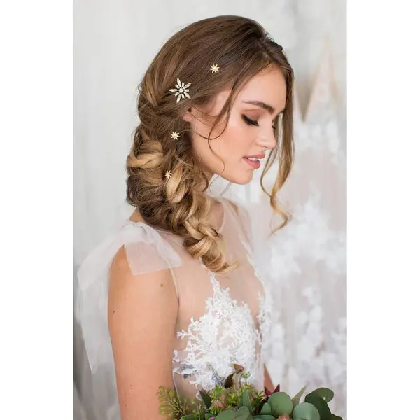 Brides & Hairpins Iro Crystal Hair Pins Set Of 4 - Gold