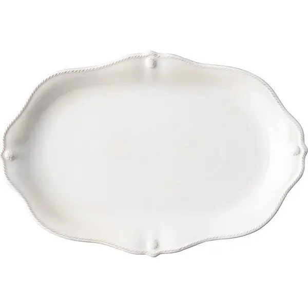 JULISKA Berry & Thread Scalloped Platter - Whitewash