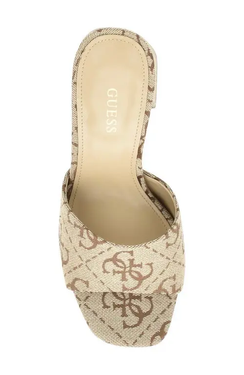 Guess Jadah Jacquard Platform Sandal