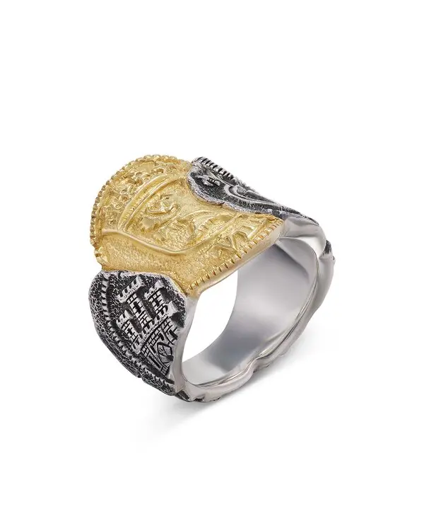 David Yurman Shipwreck Coin Signet Ring