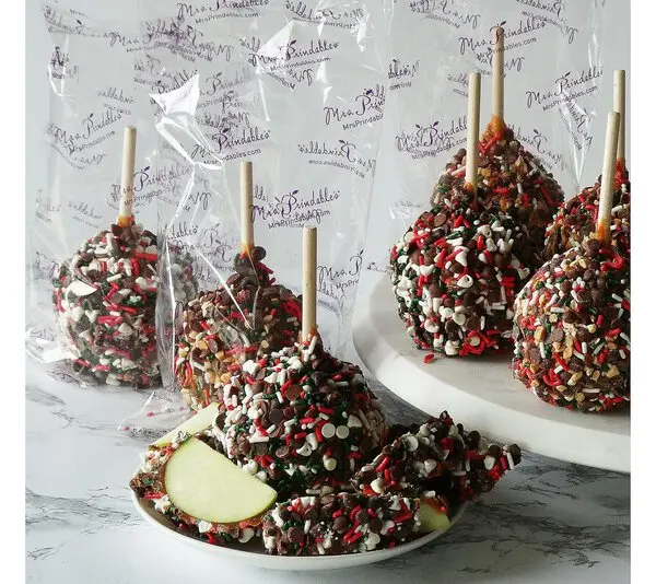 MRS PRINDABLES Sh11/17 Mrs. Prindables 10pc Individual Jingle Caramel Apples - One-color