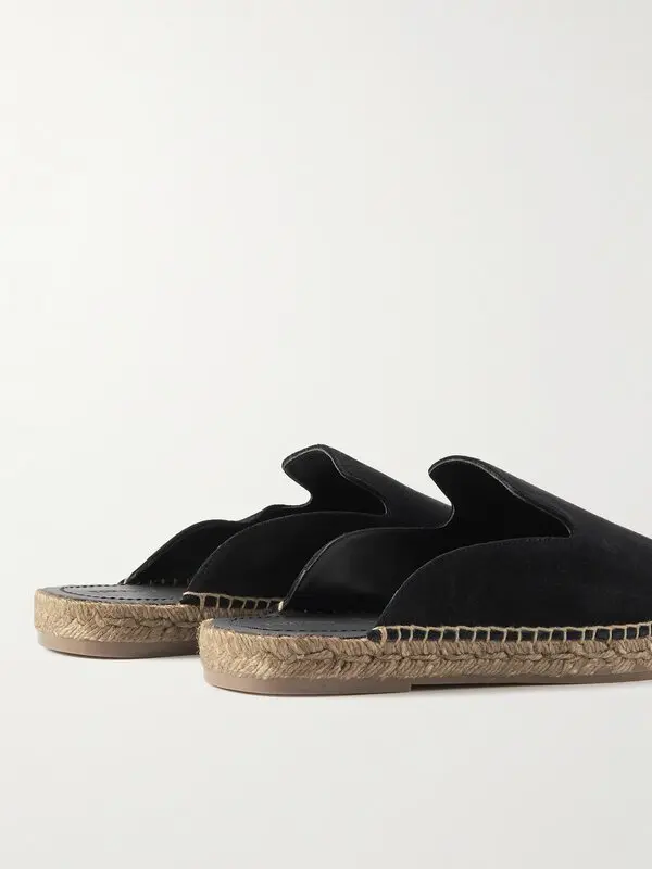 TOM FORD Barnes Suede Backless Espadrilles