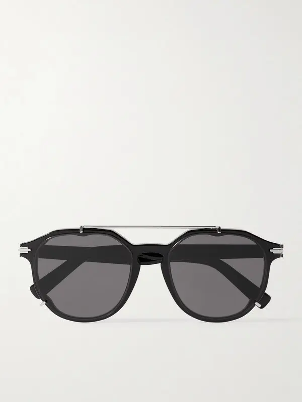 Dior Diorblacksuit' Round-frame Sunglasses - Black