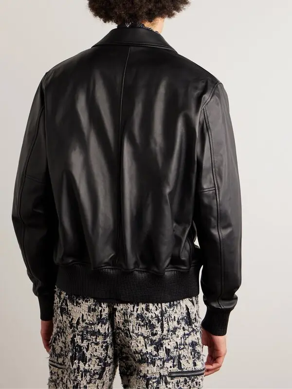 Givenchy Logo-embellished Studded Leather Jacket