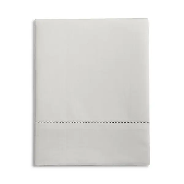 HUDSON PARK COLLECTION 680tc Flat Sateen Sheet, Queen Exclusive - Silver