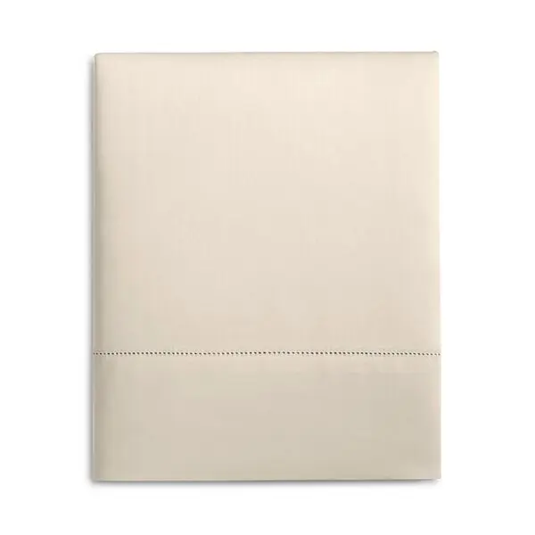 HUDSON PARK COLLECTION 680tc Flat Sateen Sheet, Twin Exclusive - Pumice
