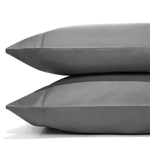 HUDSON PARK COLLECTION 680tc Standard Sateen Pillowcase, Pair Exclusive - Charcoal