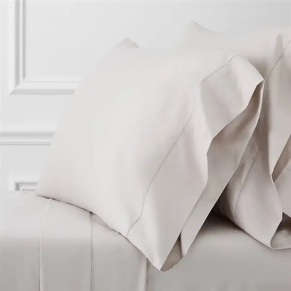 HUDSON PARK COLLECTION 680tc Fitted Sateen Sheet, Twin Exclusive - Silver