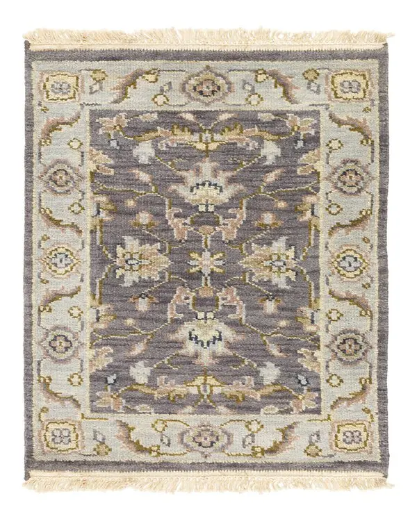SURYA Zeus Zeu-7825 Area Rug, 5'6 X 8'6 - Charcoal/sky Blue/camel