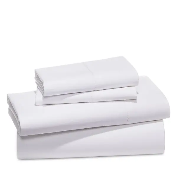 HUDSON PARK COLLECTION 680-thread Count Supima Sateen Sheet Set, Queen Exclusive - White