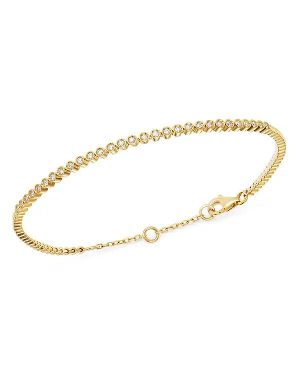 Bloomingdale'S 14k Diamond Stacking Bracelet 0.25 Tcw - Yellow Gold