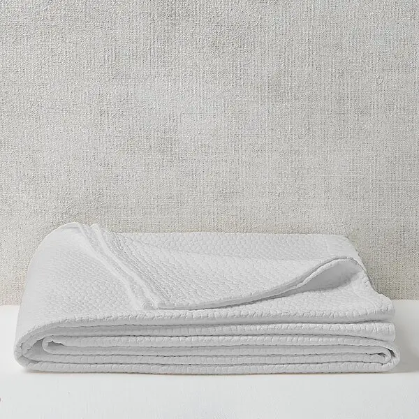 HUDSON PARK COLLECTION Signature Pebbled Matelasse Coverlet, Full/queen Exclusive - Cloud
