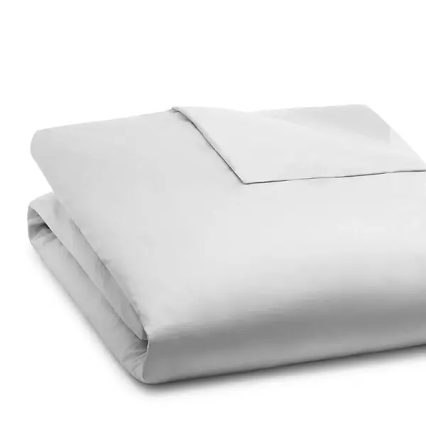 HUDSON PARK COLLECTION 680tc Supima Sateen Duvet Cover, Twin Exclusive - Silver