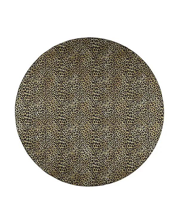 DALYN RUG COMPANY Mali Ml2 Round Area Rug, 6' X 6 - Gold
