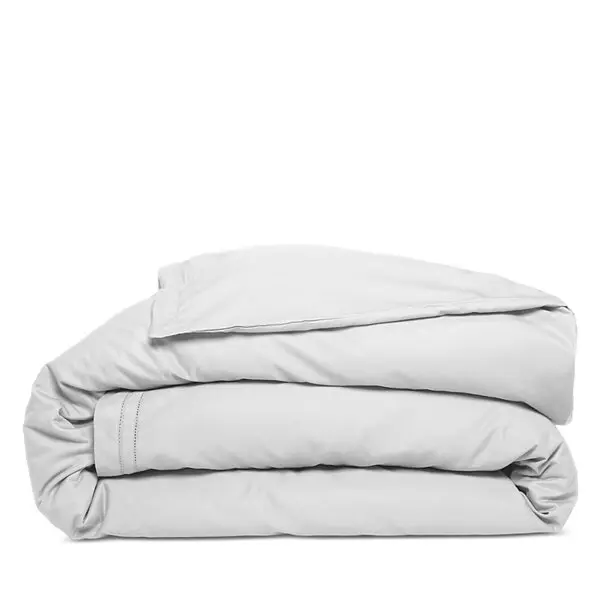 HUDSON PARK COLLECTION 680tc Supima Sateen Duvet Cover, King Exclusive - Silver