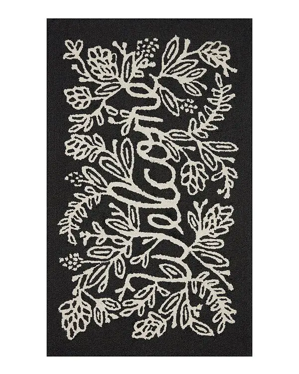 RIFLE PAPER CO. Minnie Min-03 Area Rug, 2'3 X 3'9 - Black