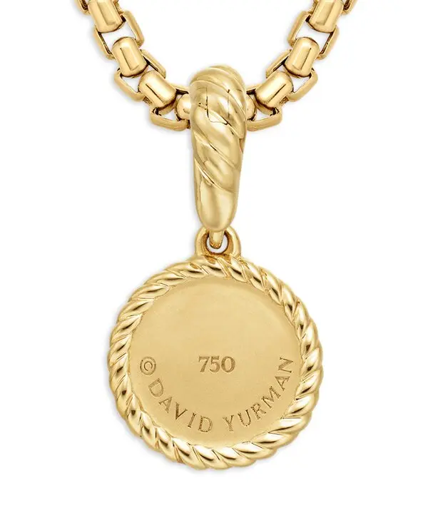 David Yurman 18k Yellow Evil Eye Amulet - Gold