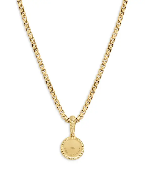 David Yurman 18k Yellow Evil Eye Amulet - Gold