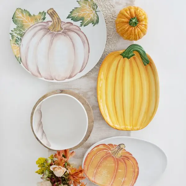 VIETRI Pumpkins Round Platter