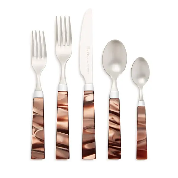 VIETRI Laurel Five-piece Place Setting - Taupe