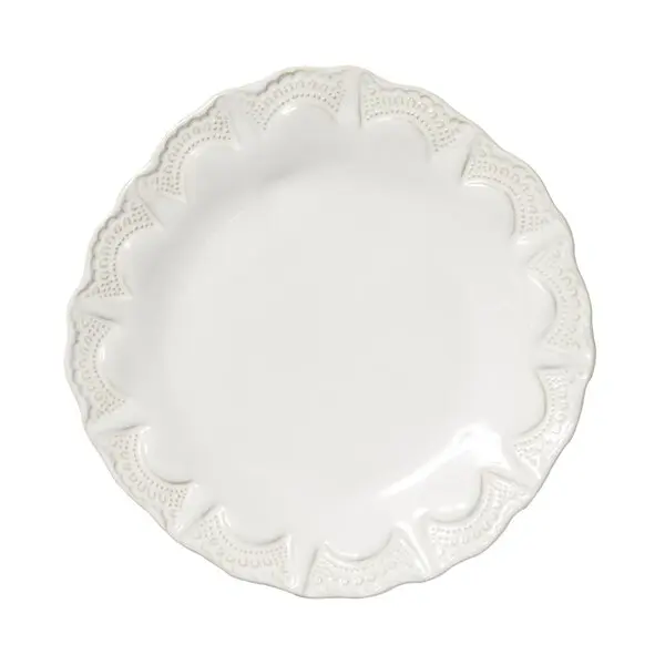 VIETRI Incanto Lace Stoneware Salad Plate - White