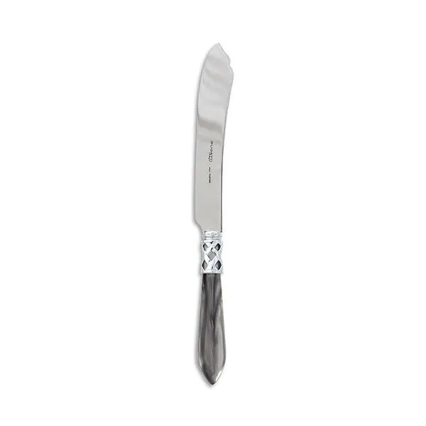 VIETRI Aladdin Brilliant Cake Knife - Brilliant Light Gray