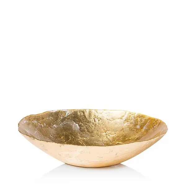 VIETRI Moon Glass Medium Bowl - Gold