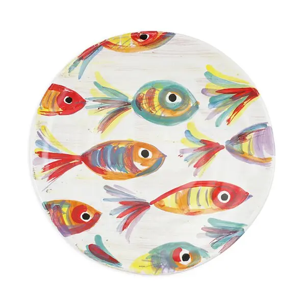 VIETRI Pesci Colorati Salad Plate - Multi