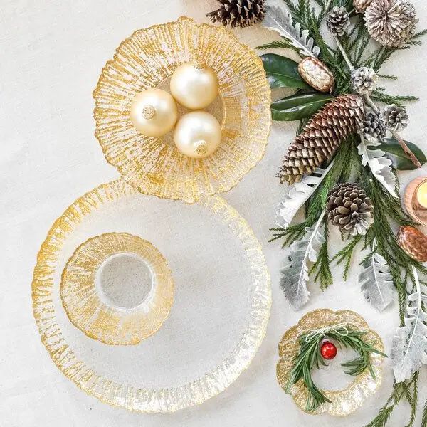 VIETRI Rufolo Glass Round Platter