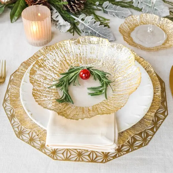 VIETRI Rufolo Glass Round Platter