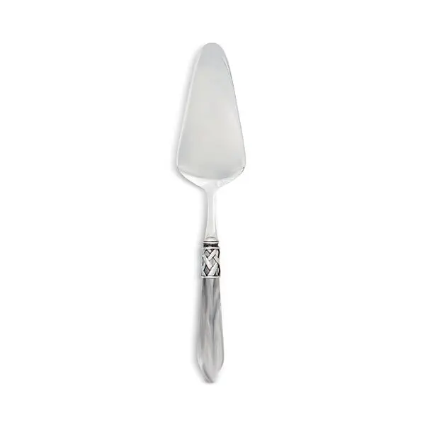 VIETRI Aladdin Antique Pastry Server - Light Grey