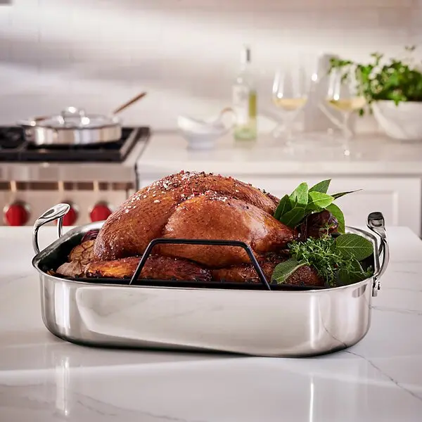ALL-CLAD Gourmet Accessories Large Roaster With Rack - Stainless Steel