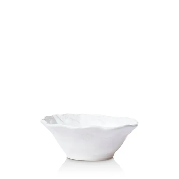 VIETRI Incanto Lace Stoneware Cereal Bowl - White