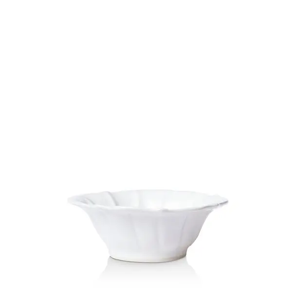 VIETRI Incanto Ruffle Stoneware Cereal Bowl - White