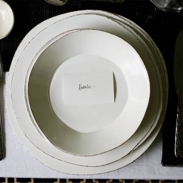 VIETRI Lastra Pasta Bowl - White