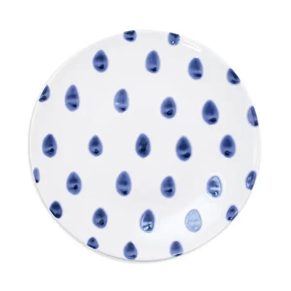VIETRI Santorini Dot Dinner Plate - Blue