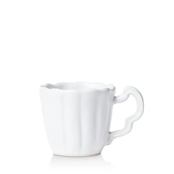 VIETRI Incanto Scallop Stoneware Mug - White