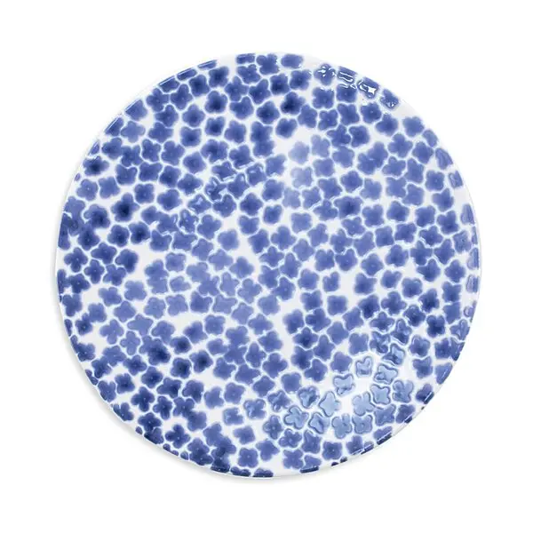 VIETRI Santorini Flower Dinner Plate - Blue